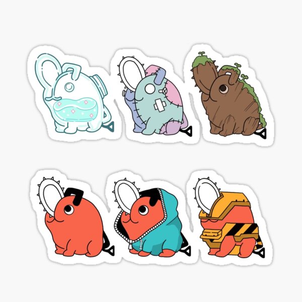 "Lovely pochita ( cute sticker pack) vol 3" Sticker for Sale by ...