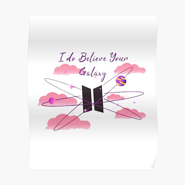 "BTS Galaxy" Poster for Sale by EuiStudio | Redbubble