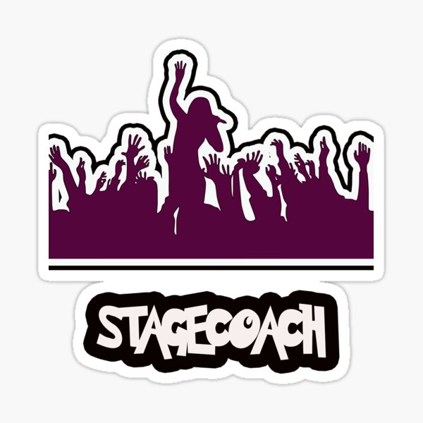 "Stagecoach festival " Sticker for Sale by JohnsonFred99 | Redbubble
