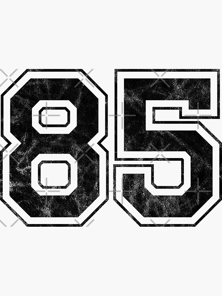 "Number 85" Sticker for Sale by PaulSDesign | Redbubble