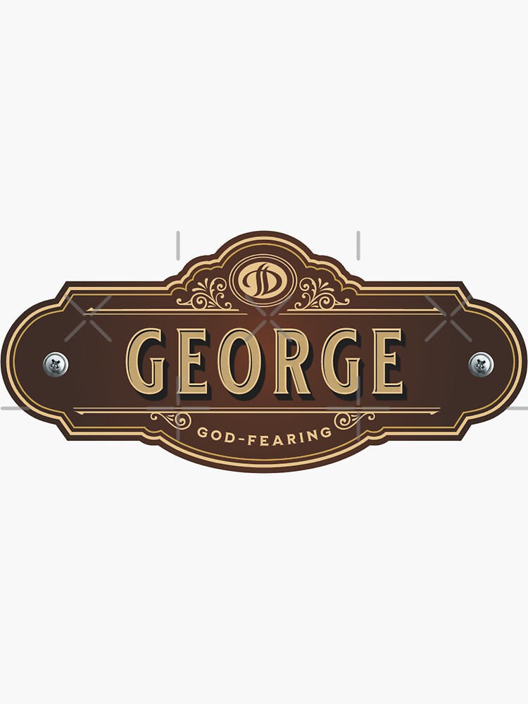 "George" Sticker for Sale by YeshuaCreations | Redbubble