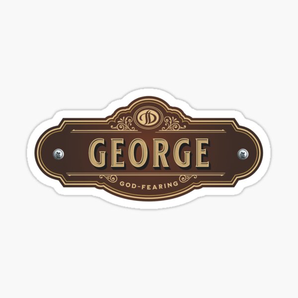 "George" Sticker for Sale by YeshuaCreations | Redbubble