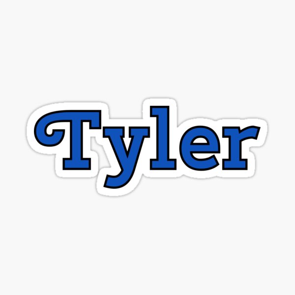 "Tyler Name Gray Color" Sticker for Sale by philevera | Redbubble
