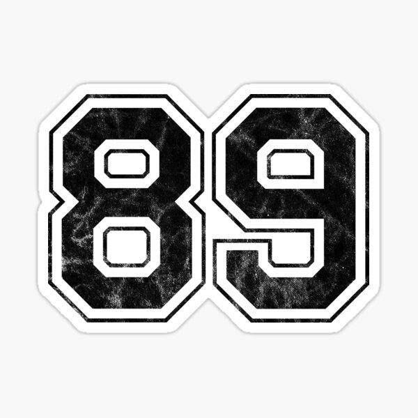 Pegatina «número 89» de PaulSDesign | Redbubble