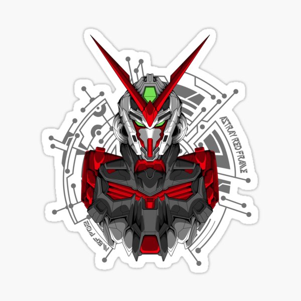 "Astray red frame" Sticker by David3157 | Redbubble