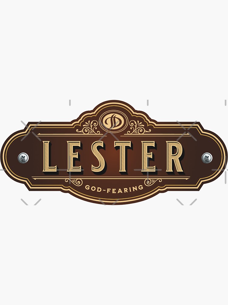 "Lester" Sticker for Sale by YeshuaCreations | Redbubble