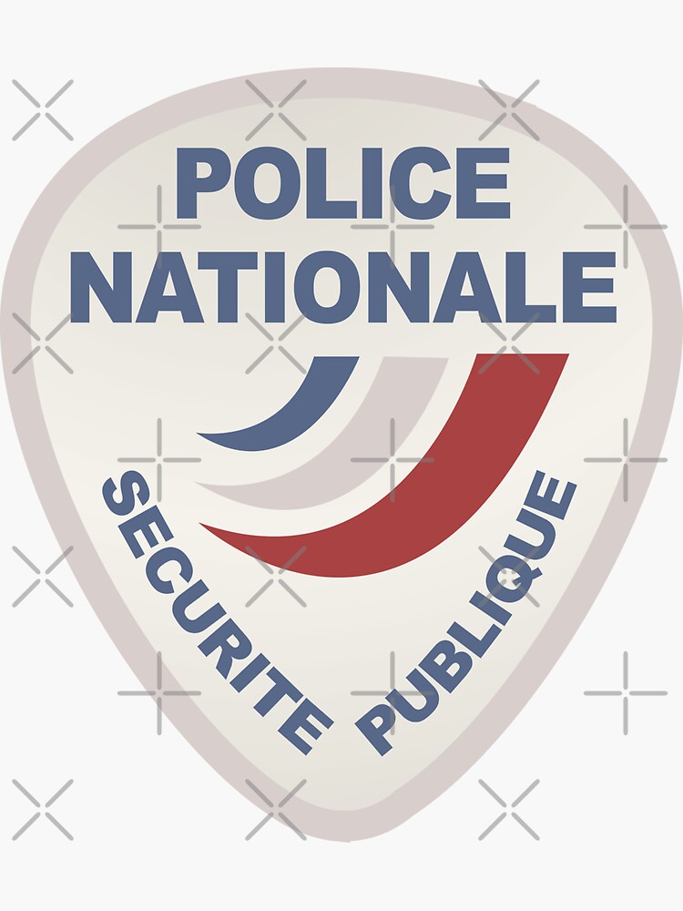 "Police Nationale France Police Patch Blanc" Sticker for Sale by ...