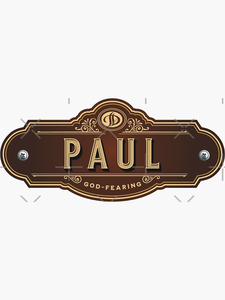 "Paul" Sticker for Sale by YeshuaCreations | Redbubble