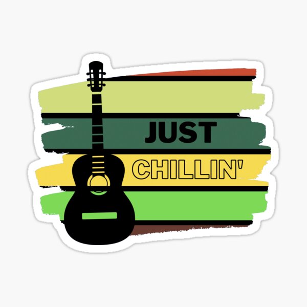 "Just Chillin'" Sticker for Sale by chillartprints | Redbubble