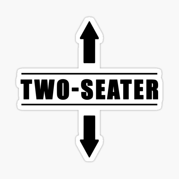 "Two Seater Shirt, Mens Womens Road Funny Two-Seater Tee, Design Two ...