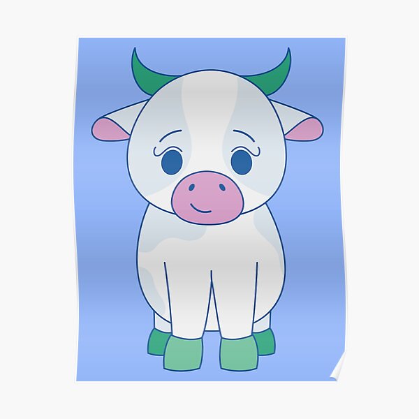 "Cow" Poster for Sale by Samuel-Ruhland | Redbubble
