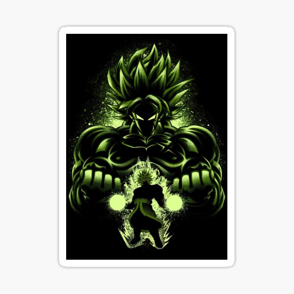 "Dragon Ball Super Attack Broly" Sticker for Sale by DanielDutkosky ...