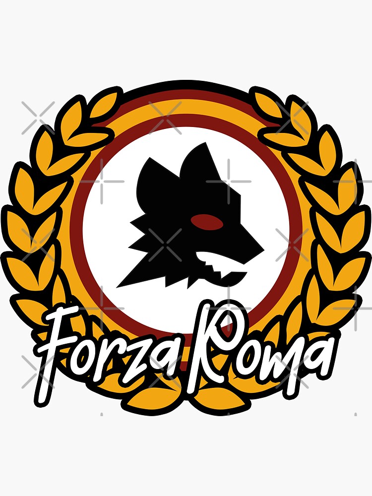 "Forza Roma" Sticker for Sale by lounesartdessin | Redbubble
