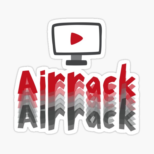 "airrack" Sticker for Sale by CustomTeesCo | Redbubble