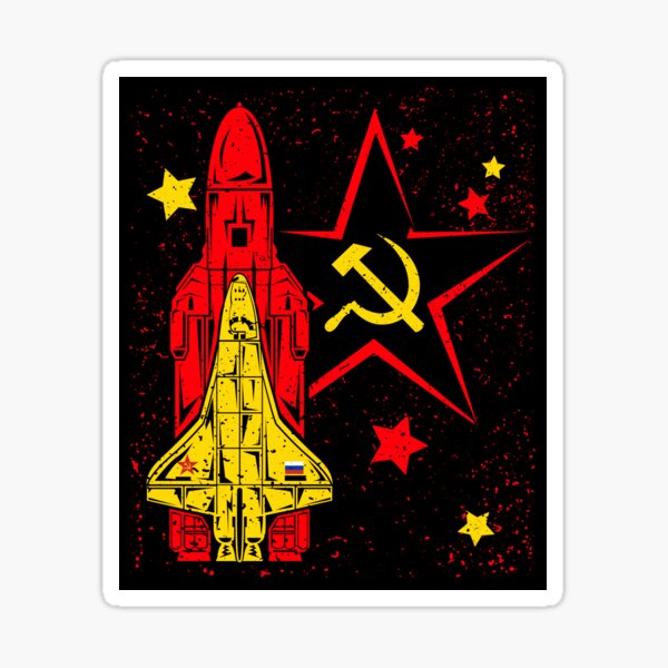 "Russian Buran Space Program CCCP #2613" Sticker for Sale by Rare ...