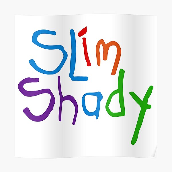 "Slim Shady LP design" Poster for Sale by AnvilBlokey89 | Redbubble