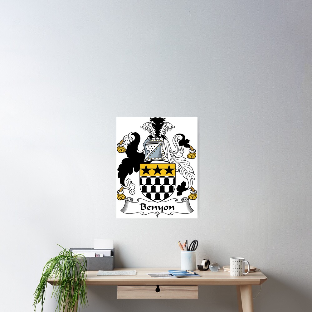 "Benyon " Poster by HaroldHeraldry | Redbubble