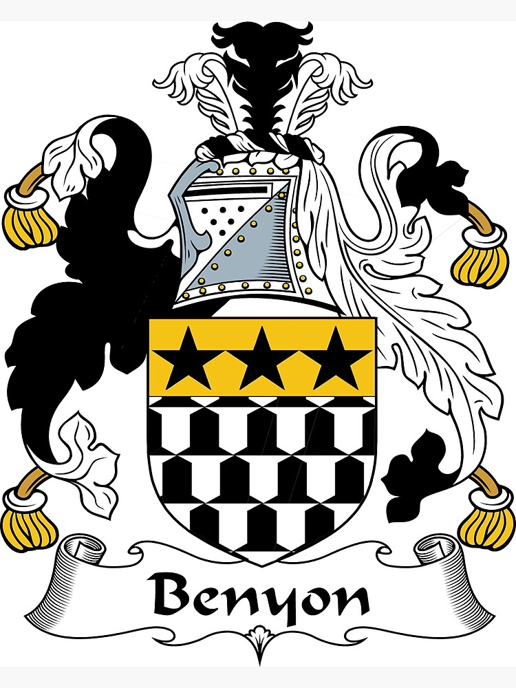 "Benyon " Poster by HaroldHeraldry | Redbubble