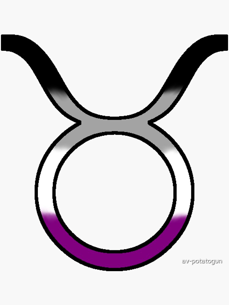 "Ace Flag Taurus" Sticker for Sale by av-potatogun | Redbubble