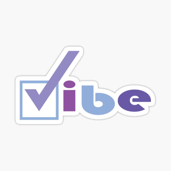 "vibe check" Sticker for Sale by IsabelVincent5 | Redbubble