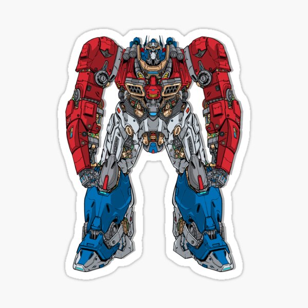 "mecha cute illustration" Sticker for Sale by gygnitaterush | Redbubble