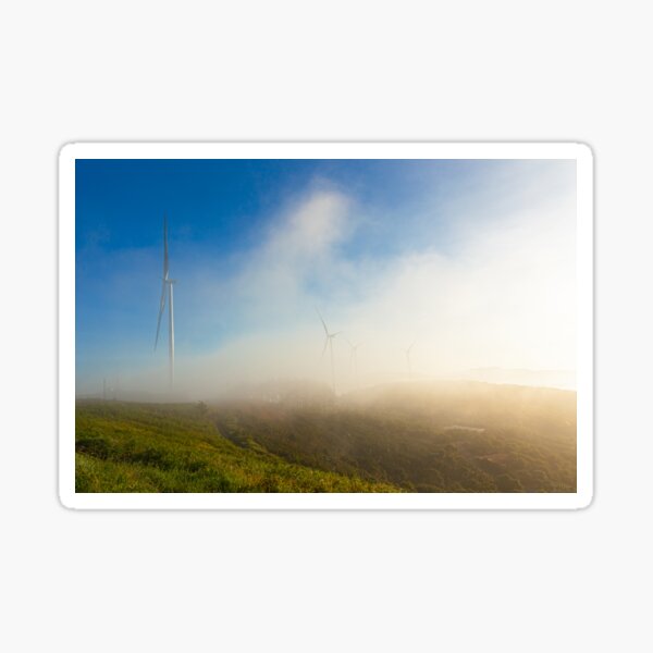 "Dreamy of wind turbines " Sticker for Sale by Minwanart | Redbubble