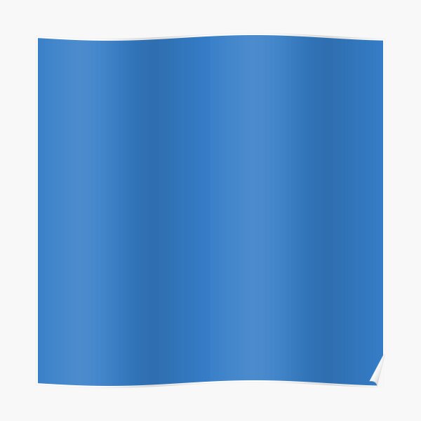 "Simple Solid Color Windows Blue Designer Color All Over Color" Poster ...