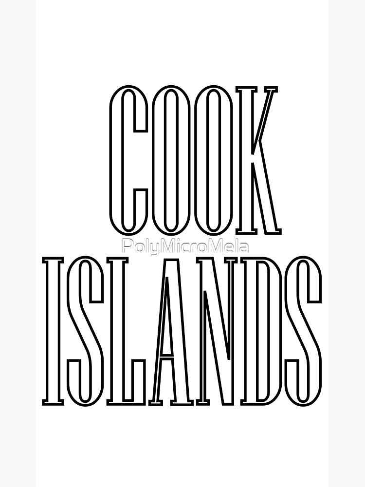 "COOK ISLANDER" Sticker for Sale by PolyMicroMela | Redbubble