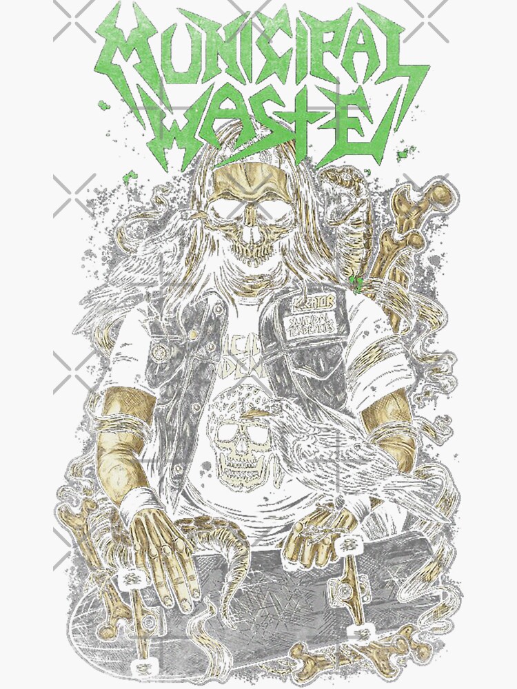 "municipal waste thrash" Sticker for Sale by Vessaya | Redbubble
