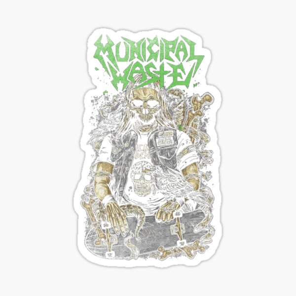 "municipal waste thrash" Sticker for Sale by Vessaya | Redbubble