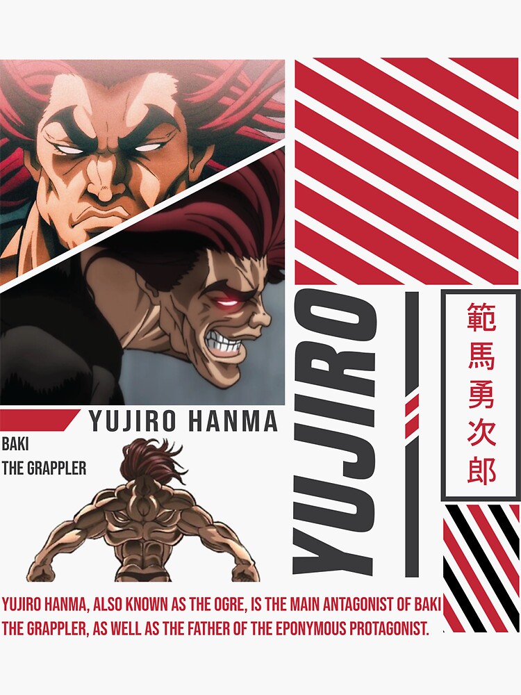 "Yujiro hanma gym, Baki Hanma The Grappler" Sticker for Sale by ...