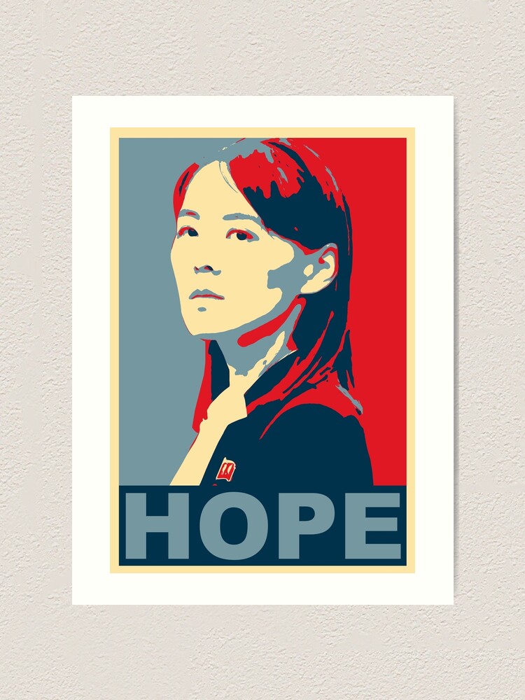 "Kim Yo-Jong Hope " Art Print for Sale by M-o-P | Redbubble