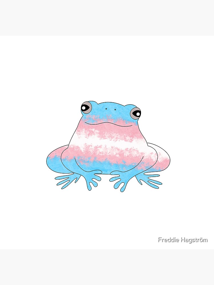 "Trans pride frog" Poster for Sale by ChrissieNicks | Redbubble