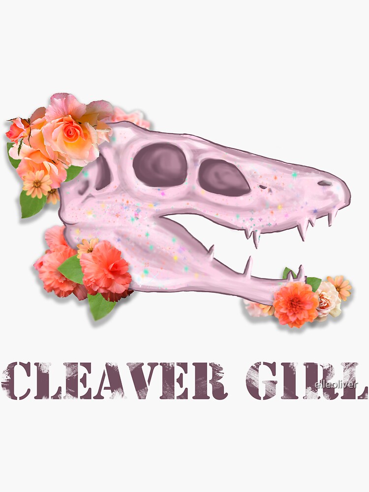 "Cleaver Girl" Sticker by elleoliver | Redbubble