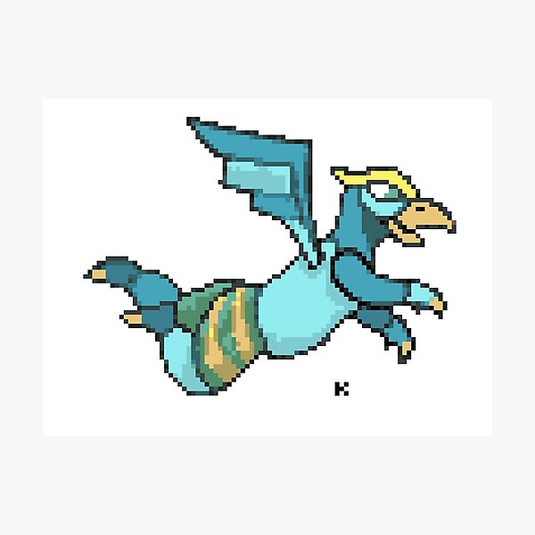 "Baby Garuda Pixel Art" Photographic Print by artkarthik | Redbubble