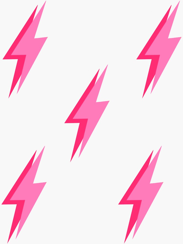 "preppy lightning bolts!" Sticker for Sale by gro0vydesigns | Redbubble