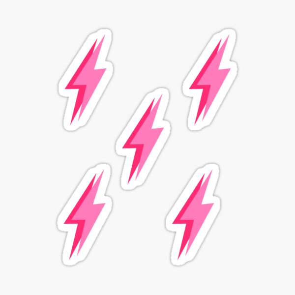 "preppy lightning bolts!" Sticker for Sale by gro0vydesigns | Redbubble