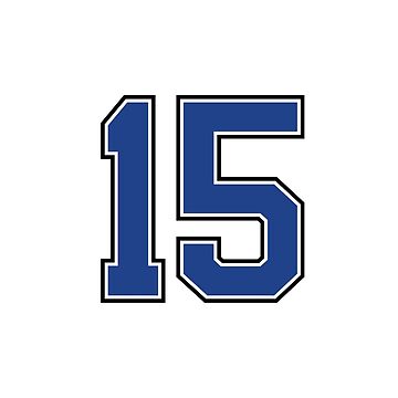"Number 15 lucky sports jersey fifteen" Poster for Sale by HeavyStyle ...