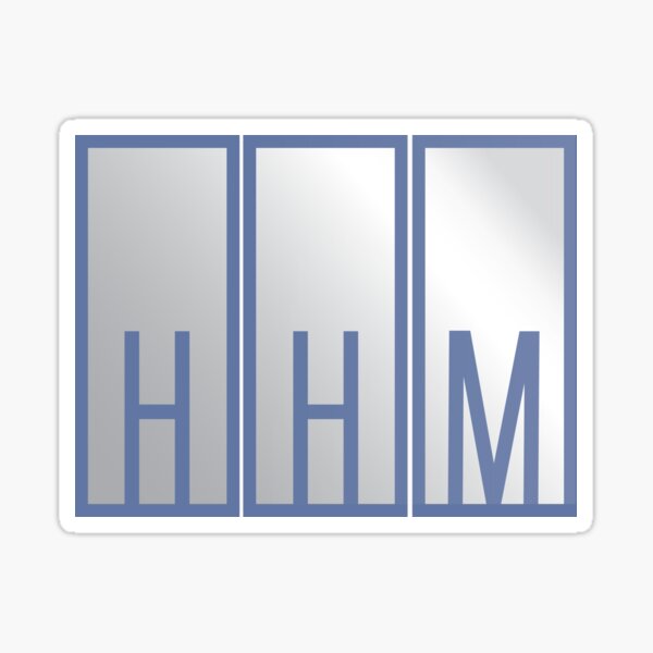 "HHM Sticker" Sticker for Sale by tomgibb34 | Redbubble