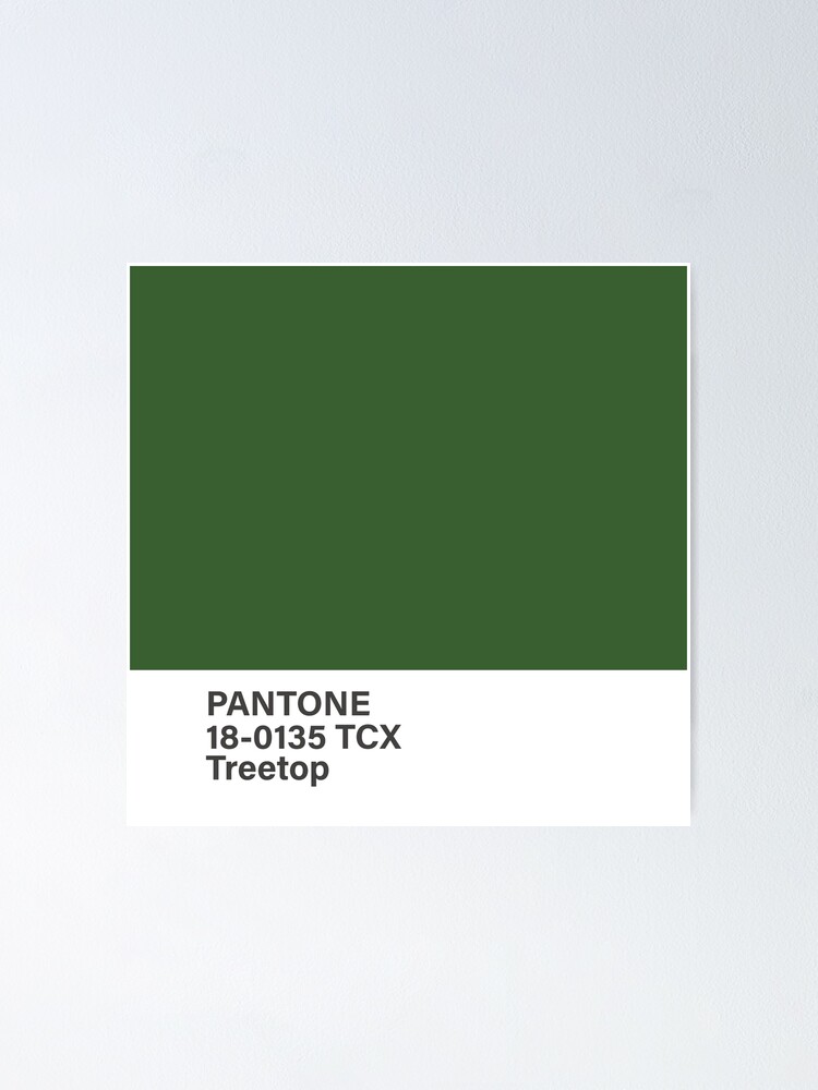 "pantone 18-0135 TCX Treetop" Poster for Sale by princessmi-com | Redbubble
