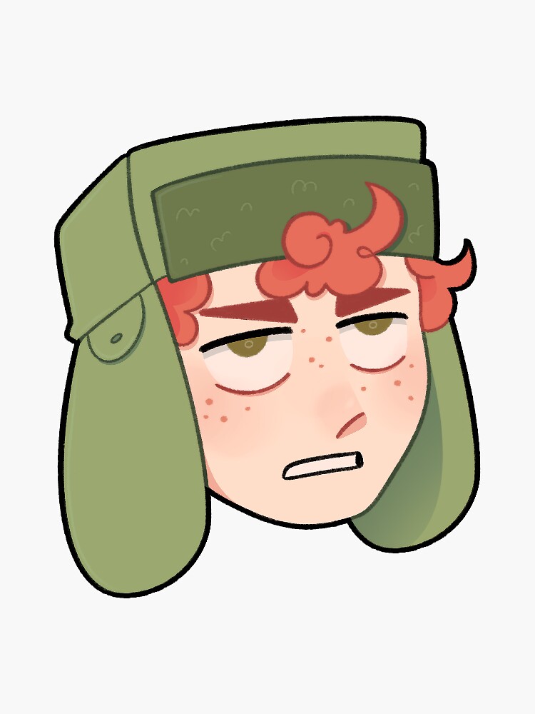 "Kyle Broflovski Sticker" Sticker for Sale by nokutasu | Redbubble