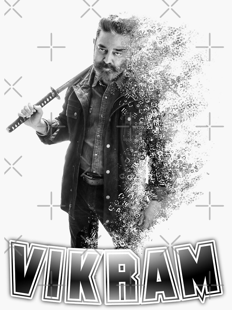 "Vikram" Sticker for Sale by Vlaki | Redbubble