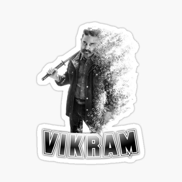 "Vikram" Sticker for Sale by Vlaki | Redbubble