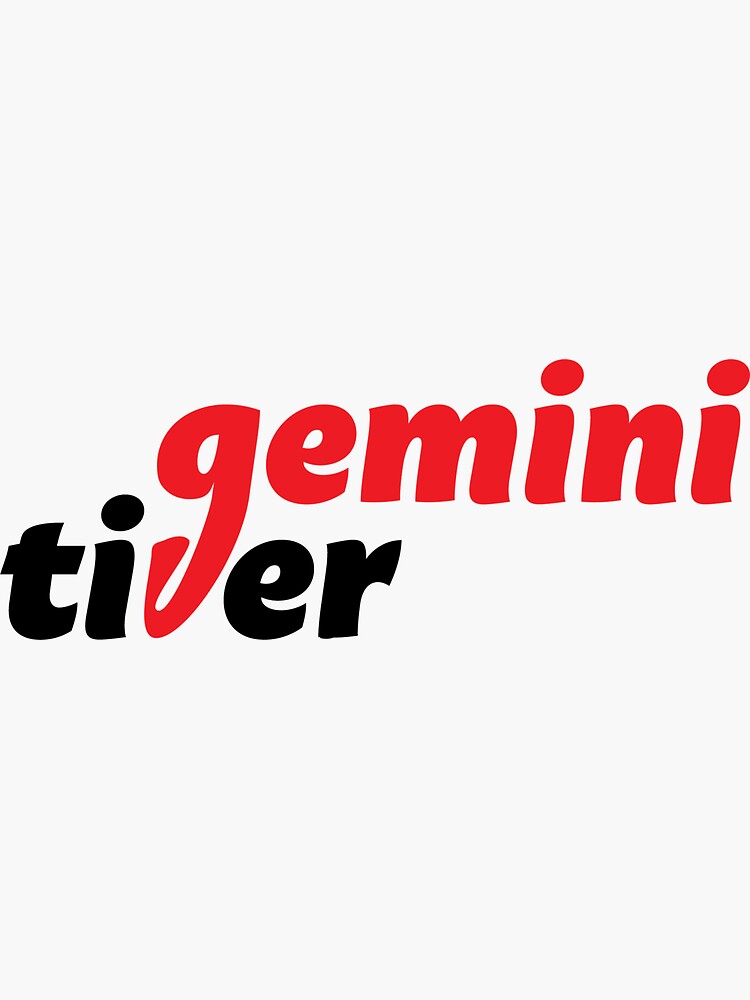 "Gemini Tiger - Burn Logo" Sticker for Sale by peak9ine | Redbubble
