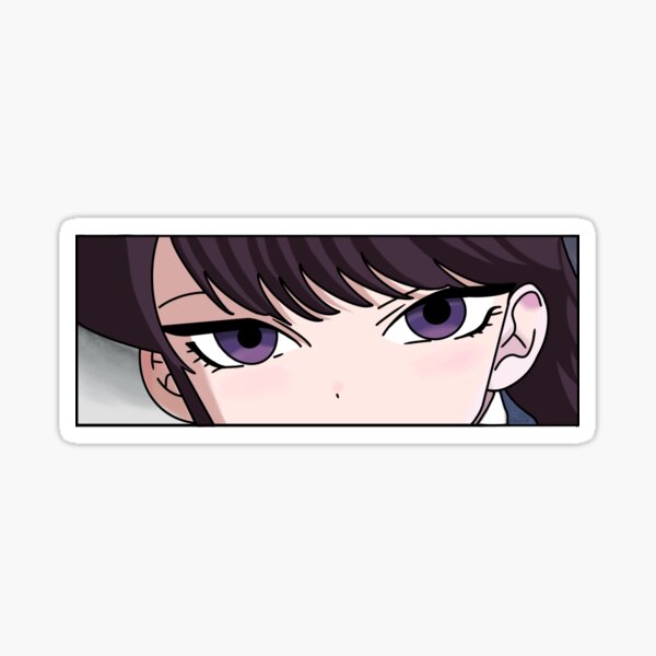 "Komi san rectangle coloured" Sticker for Sale by marr10tt | Redbubble