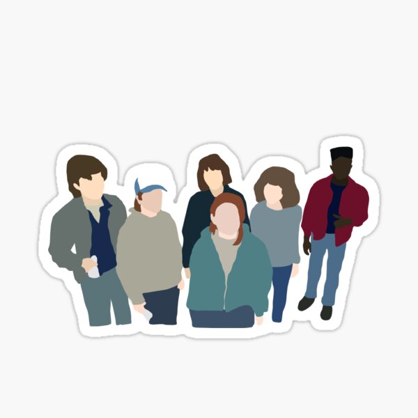 "Stranger Things 4 Hawkins Crew" Sticker by mashal1076 | Redbubble