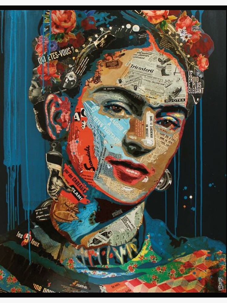 "Frida Kahlo Self Portrait digital prints" Poster for Sale by ...