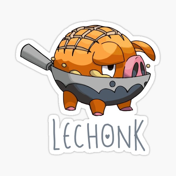 "Lechonk" Sticker for Sale by Tahoo | Redbubble