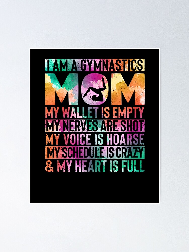 "Sporty mom pride I am a gym mom" Poster for Sale by Yanyo | Redbubble