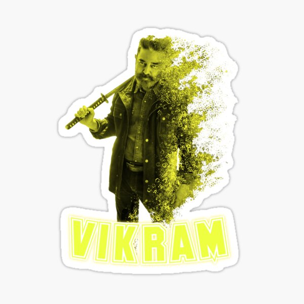 "Vikram" Sticker for Sale by Vlaki | Redbubble
